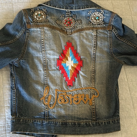 Western denim bank | Jackets & Coats | Vintage Branded Western Denim ...